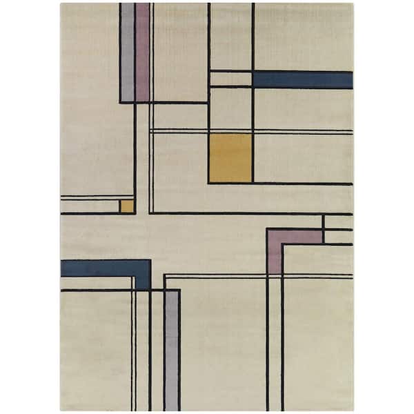 BALTA Barclay Multicolor 5 ft. x 7 ft. Geometric Area Rug 3115661 - The ...