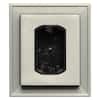 Builders Edge 7 in. x 8 in. #082 Linen Electrical Mounting Block ...