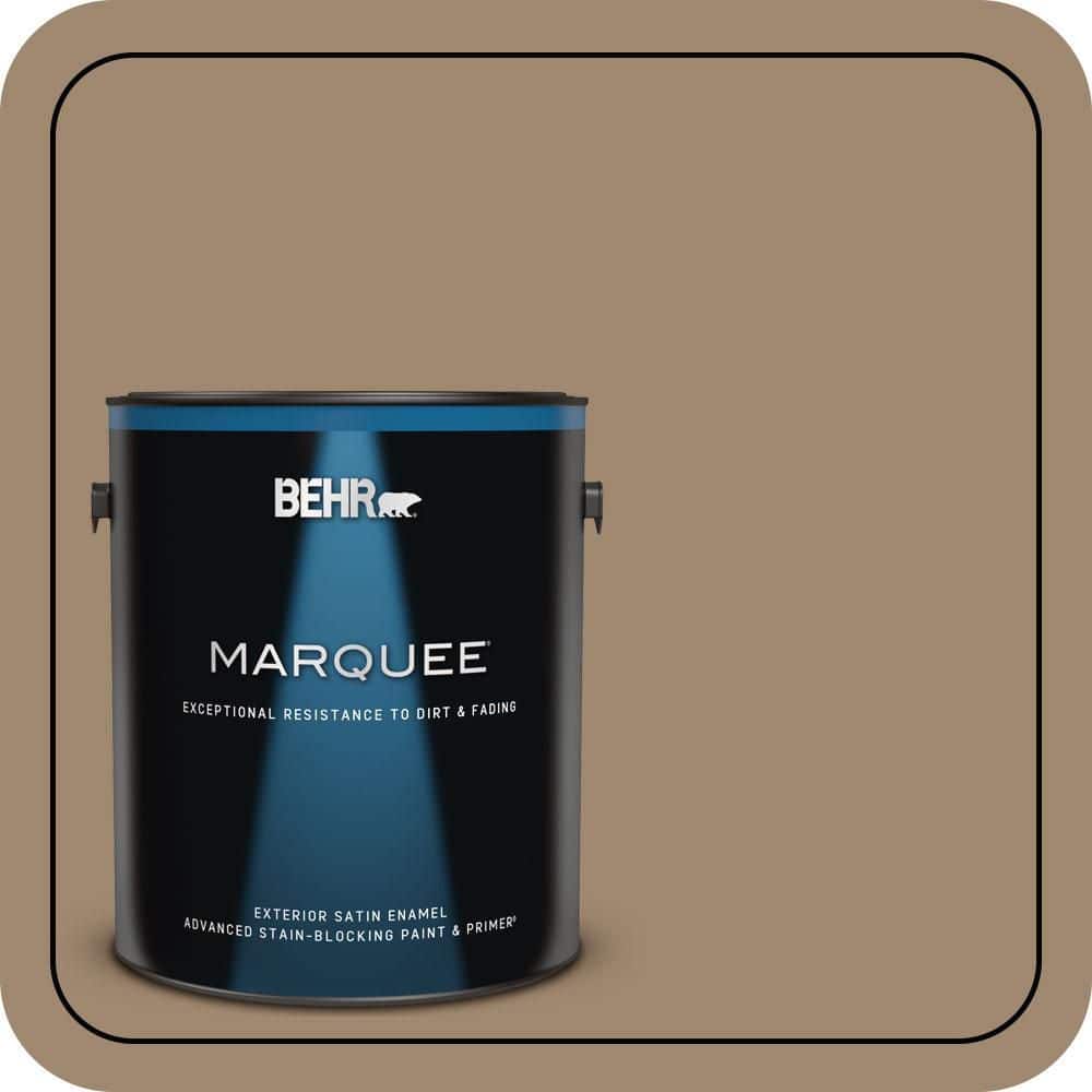 BEHR MARQUEE 1 gal. #700D-5 Toffee Crunch Satin Enamel Exterior Paint ...