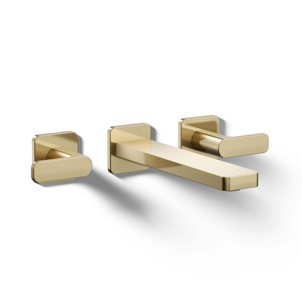 KOHLER Parallel Wall-Mount Bathroom Sink Faucet Trim 1.2 Gpm in Vibrant ...