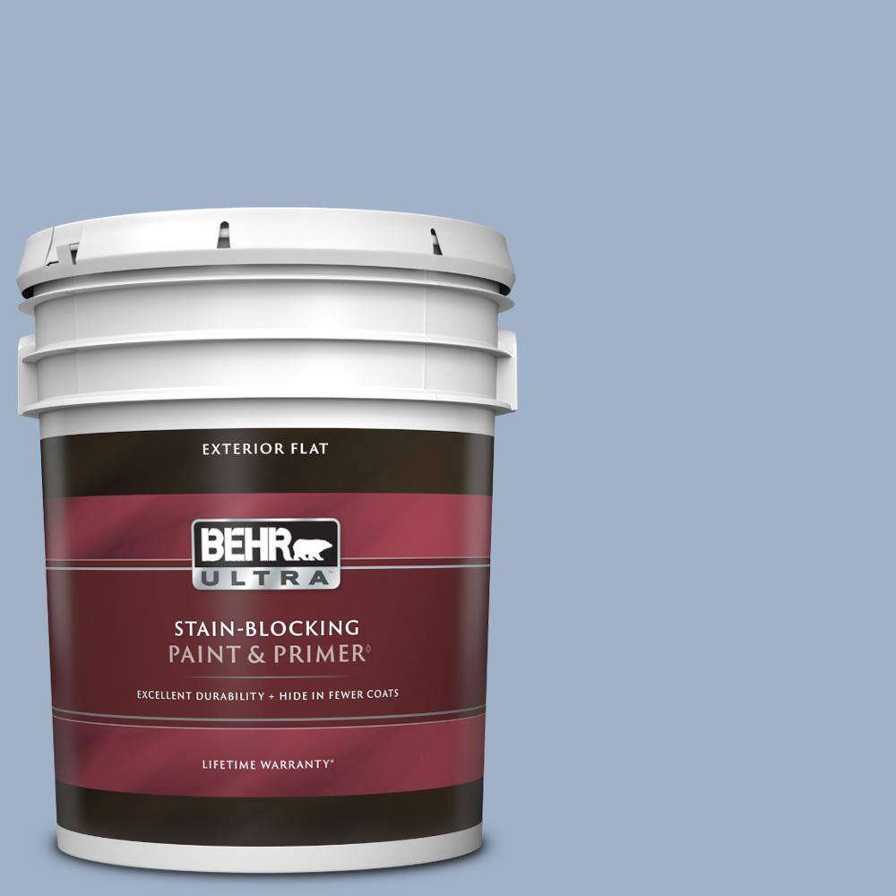 BEHR ULTRA 5 gal. #S530-3 Aerial View Flat Exterior Paint & Primer ...