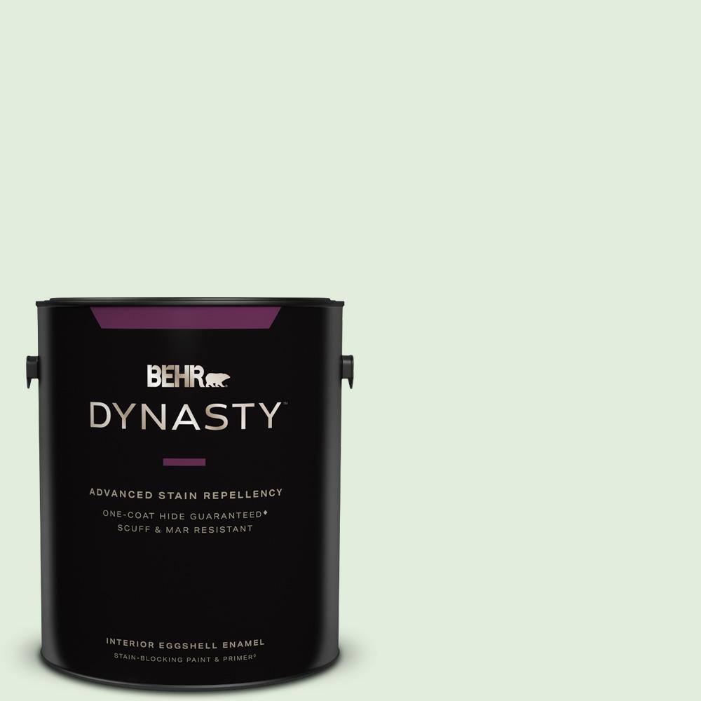 BEHR DYNASTY 1 gal. #M400-1 Establish Mint Eggshell Enamel Interior ...