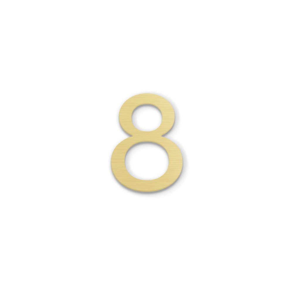 4 in. Magnetic Numbers - Gold Number 8 numbers-gold-8 - The Home Depot