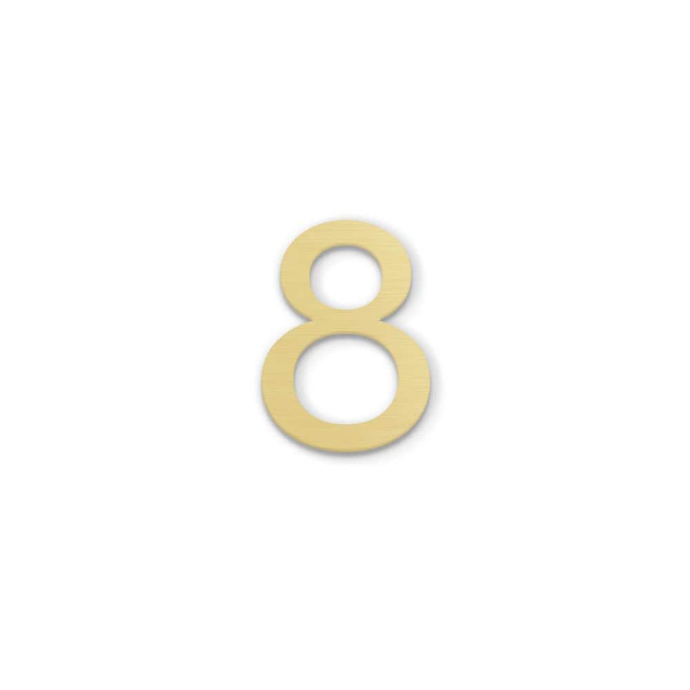 POST & PORCH 4 in. Magnetic Numbers - Gold Number 8 numbers-gold-8 ...