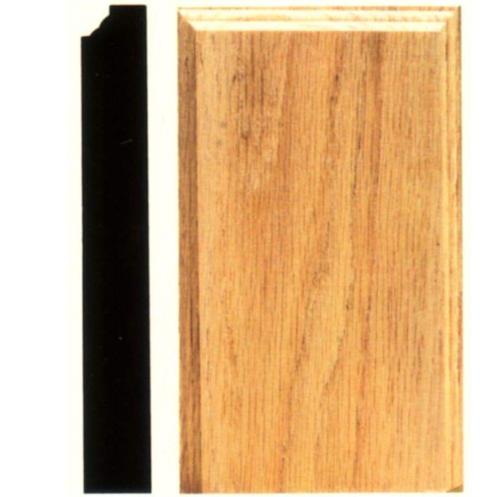 HOUSE OF FARA 1-1/8 in. x 4-1/2 in. x 8 in. Hardwood Plinth Block ...