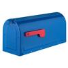 Architectural Mailboxes MB1 Blue, Medium, Steel, Post Mount Mailbox ...