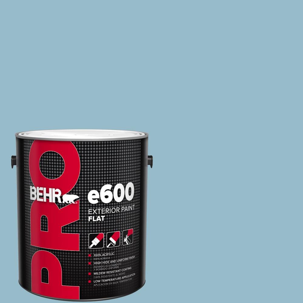 BEHR PRO 1 gal. #S480-3 Sydney Harbour Flat Paint PR61001 - The Home Depot