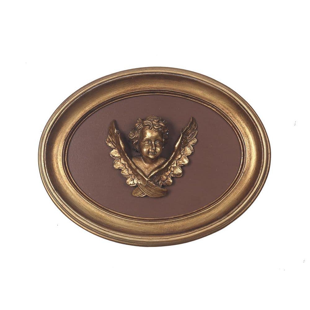 Unframed Plastic Intricate Cherub Wings Centerpiece Architecture ...