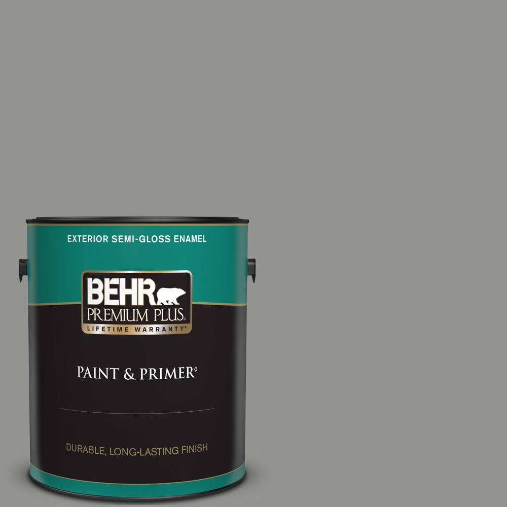BEHR PREMIUM PLUS 1 gal. #780F-5 Anonymous Semi-Gloss Enamel Exterior ...