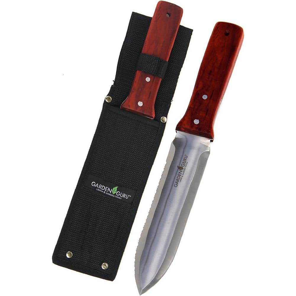 GARDEN GURU Hori Hori Gardening Knife for Weeding, Digging, Pruning and ...
