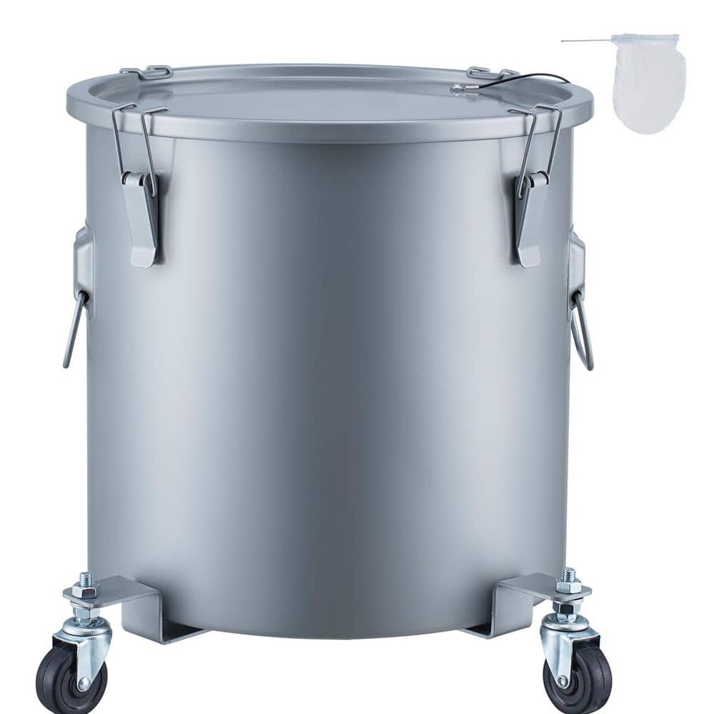 SKYSHALO Fryer Grease Bucket, 10Gal Oil Disposal Caddy with Caster Base ...