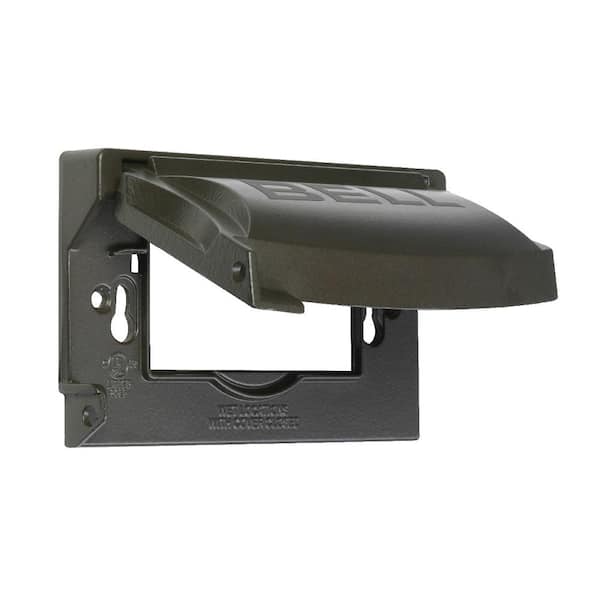 BELL N3R Aluminum Bronze 1-Gang Side Flip Weatherproof Electrical ...