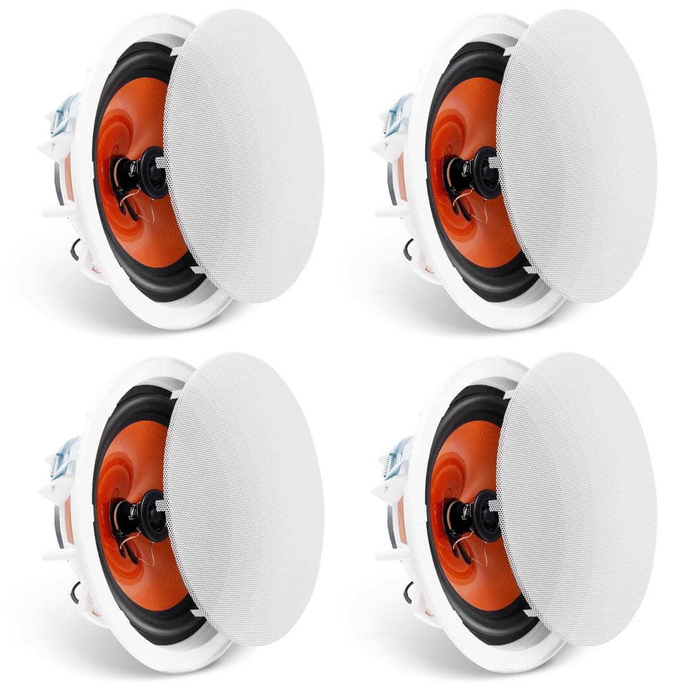 VEVOR 4 PCs 8 In. Ceiling Speakers 100-Watt Wireless speakers Sound Bar ...