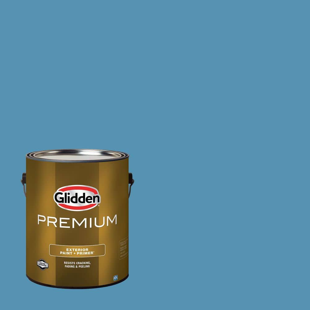 Glidden Premium 1 gal. Vanity PPG1157-5 Flat Exterior Latex Paint ...
