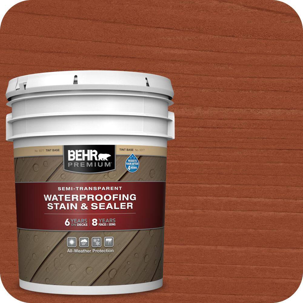 Reviews for BEHR PREMIUM 5 gal. #ST-236 Western Redwood Semi ...