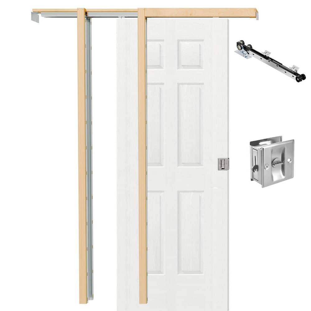 Reviews for TENONER 32 in. x 80 in. 6-Panel Hollow Core White Primed ...