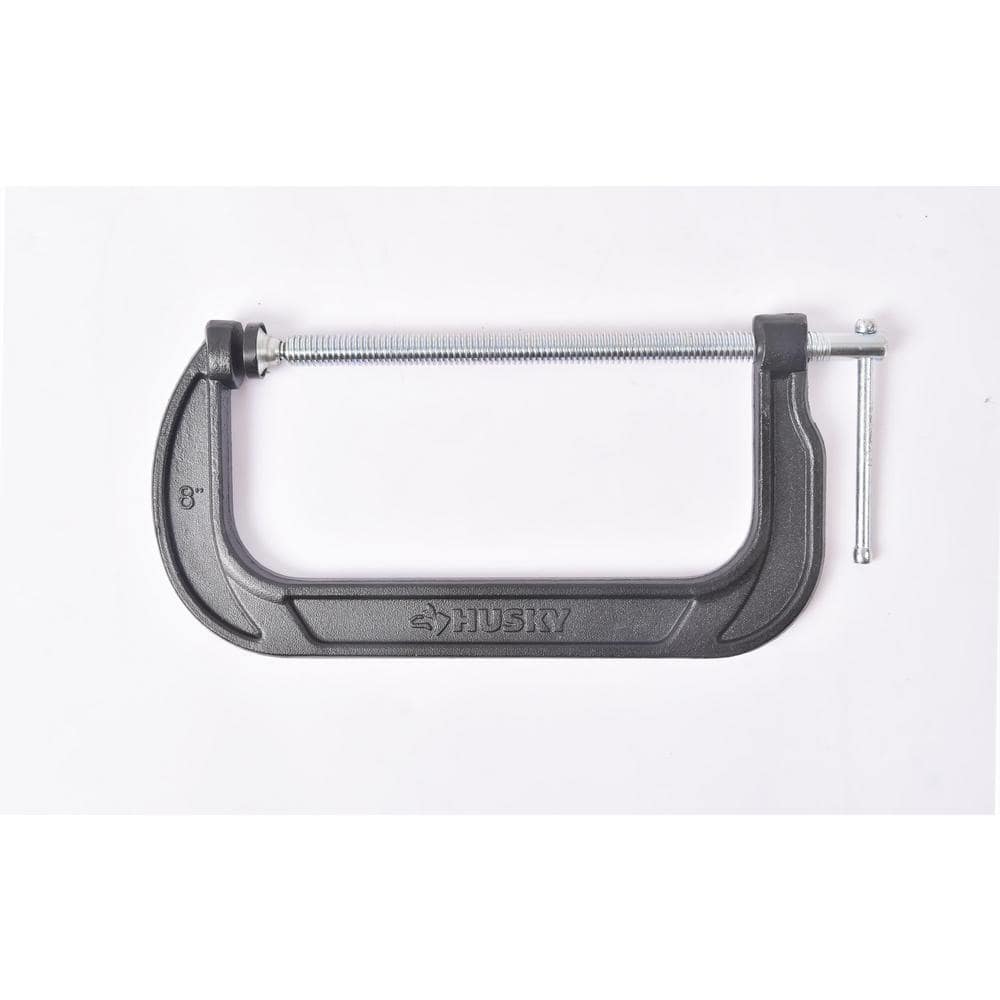 Husky 8 in. Heavy-Duty C-Clamp HD-2016-0306 - The Home Depot