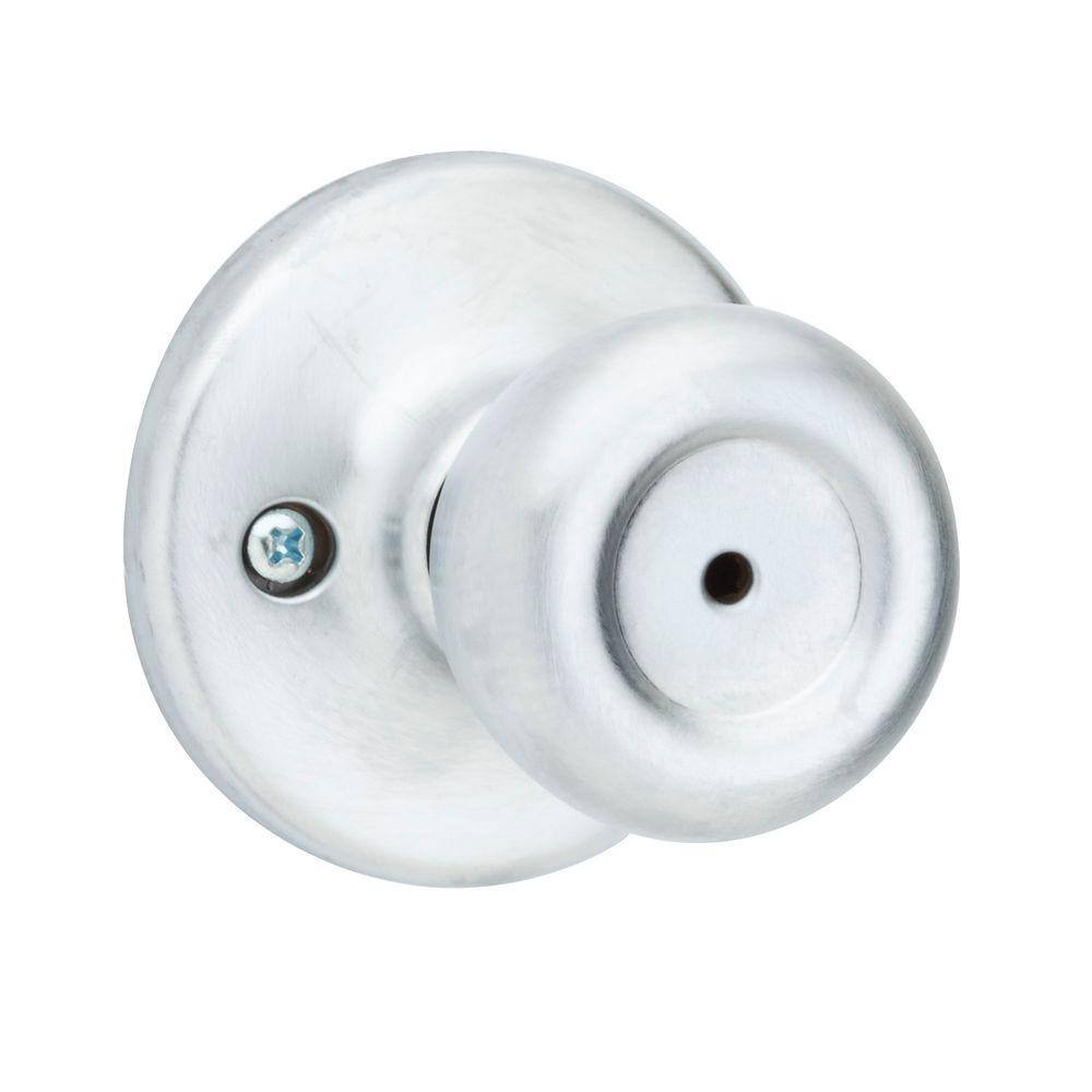 Kwikset Eclipse Satin Chrome Privacy Bed/Bath Door Knob L471699 - The ...