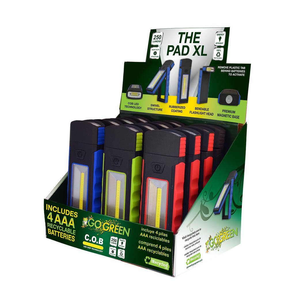 GoGreen Power The PAD XL COB LED Magnetic Light Display (12-Piece) GG ...