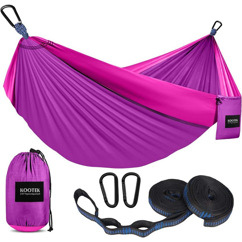 ITOPFOX Heavy Duty 120 in. Portable Hammock Bed Hammock in Violet ...