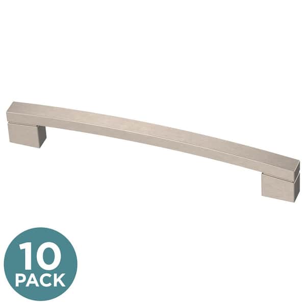 Liberty (10-Pack) Fluted 3-3/4 in. (96 mm) Modern Satin Nickel Cabinet ...