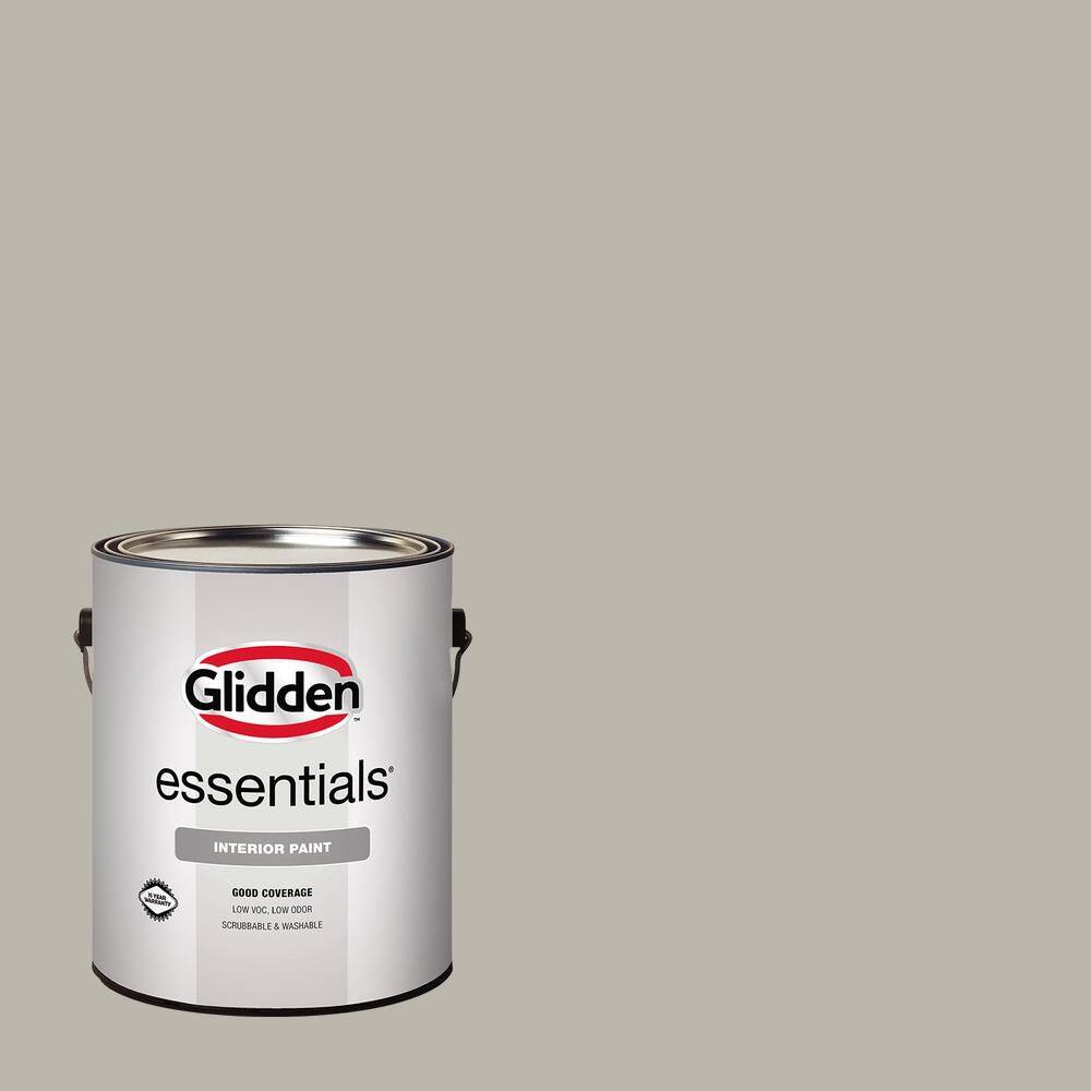 Glidden Essentials 1 gal. PPG1007-3 Ghost Writer Flat Interior Paint ...
