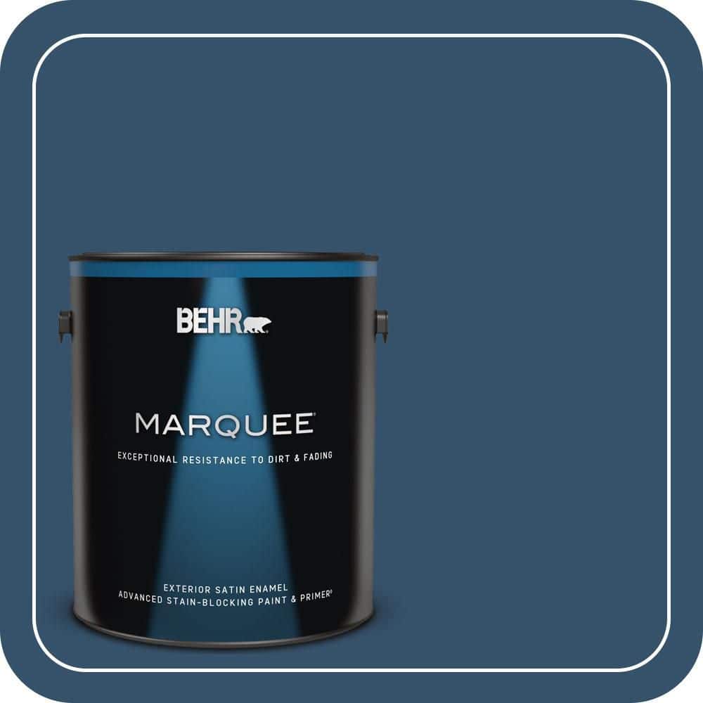 BEHR MARQUEE 1 gal. #MQ5-58 Velvet Rope Satin Enamel Exterior Paint ...