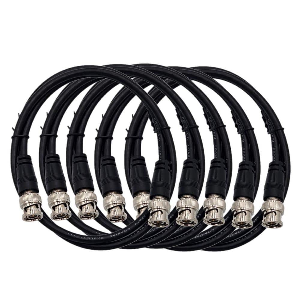 Micro Connectors, Inc 10 ft. 20AWG/RG58 Coaxial BNC-Male to BNC-Male ...