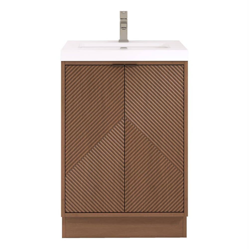 BV Better Vanity Mason 24 in. W x 20 in. D x 35 in. H Single Sink ...
