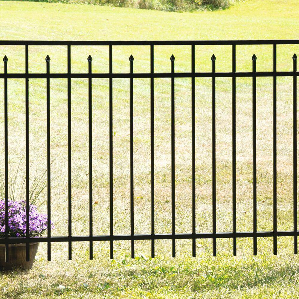 Black Aluminum Pre-Assembled Fence Panel - 4 ft. H x Philippines | Ubuy