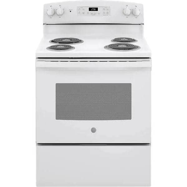 Generic 30 in. 4 Burner Element Free-Standing Electric Range in White ...