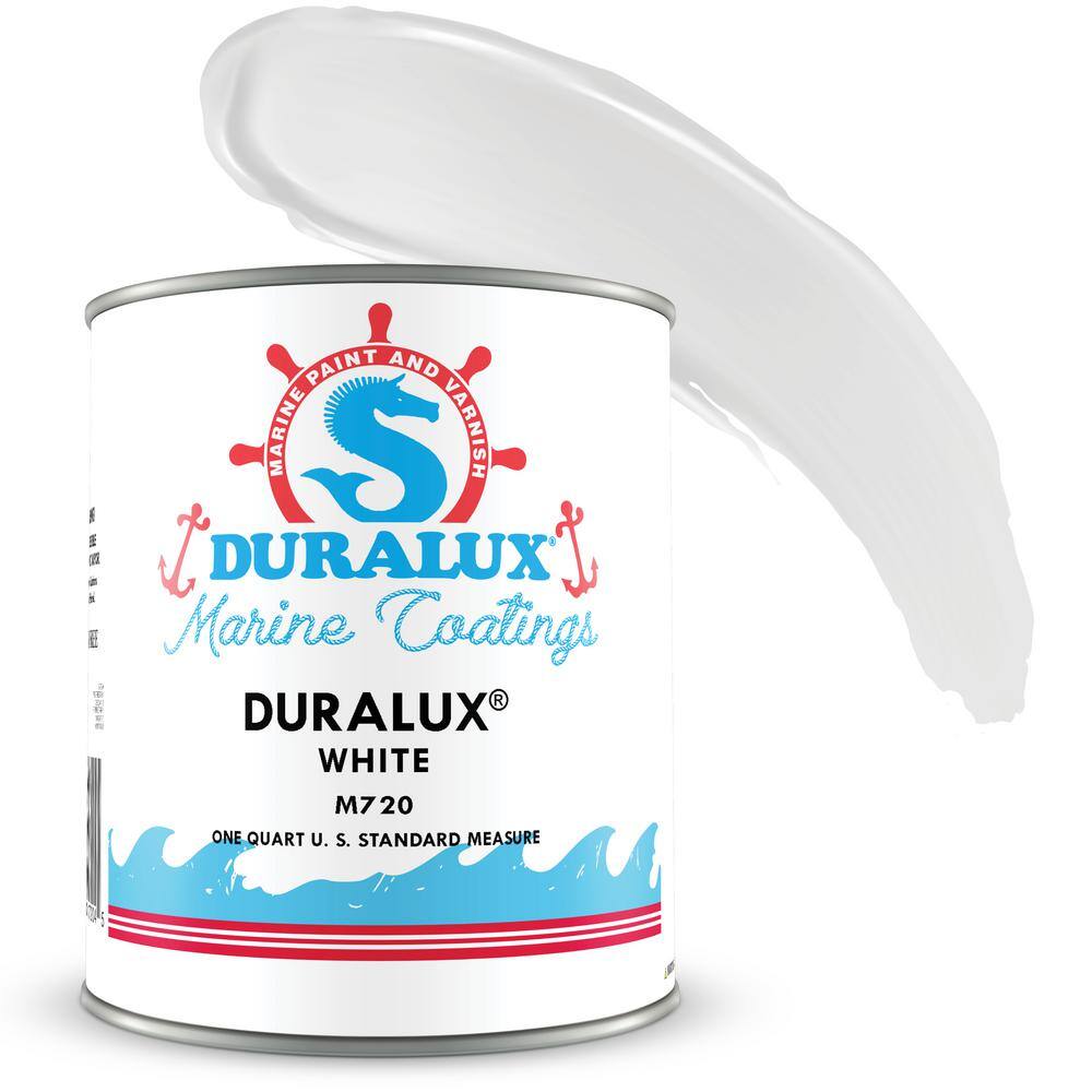 Duralux Marine Paint 1 qt. White Marine Enamel M720-4 - The Home Depot