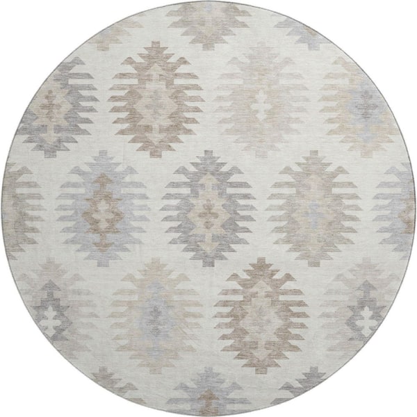 Addison Rugs Mayfield Premium Machine Washable Abstract AMF983 Ivory 8 ...