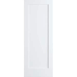 Frameport 20 in. x 80 in. Shaker 1-Panel Solid Wood Pine/MDF Wood ...