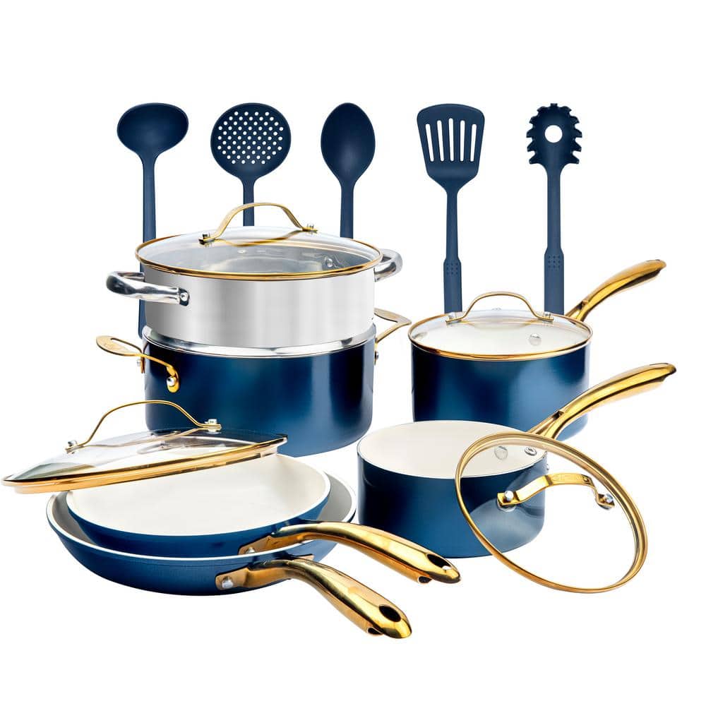 Gotham Steel Natural Collection 15 Piece Aluminum Ultra Performance