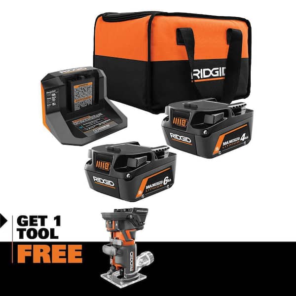 Buy 18V 6.0 Ah and 4.0 Ah MAX Output Lithium-Ion Batteries and Charger ...