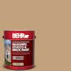 BEHR 1 gal. #SC-145 Desert Sand Satin Interior/Exterior Masonry, Stucco ...