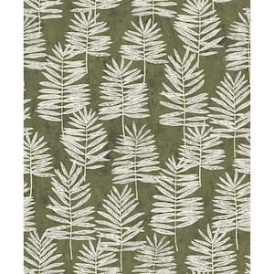 Zen Collection Orange/Brown Tumbling Leaf Sheen Finish Non-Pasted Non ...