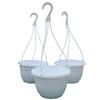 TEKU 10 in. Dia White Plastic Hanging Basket (3-pack) MAN258173 - The ...