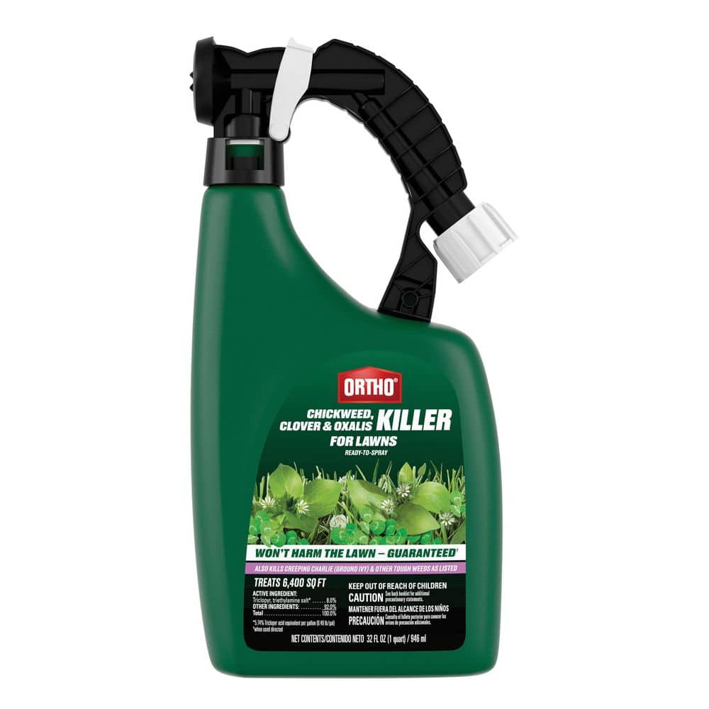 Ortho Chickweed, Clover and Oxalis Killer for Lawns Ready-To-Spray 32 ...