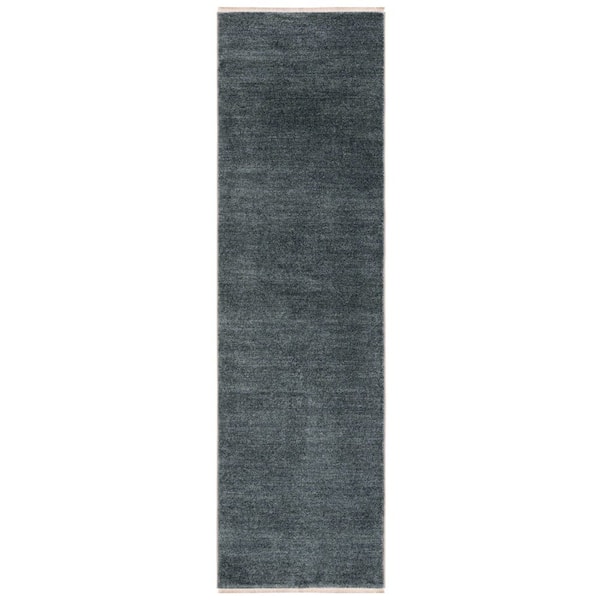 SAFAVIEH Lasa 2 ft. x 8 ft. Green Distressed Striped Runner Rug LAS104W ...