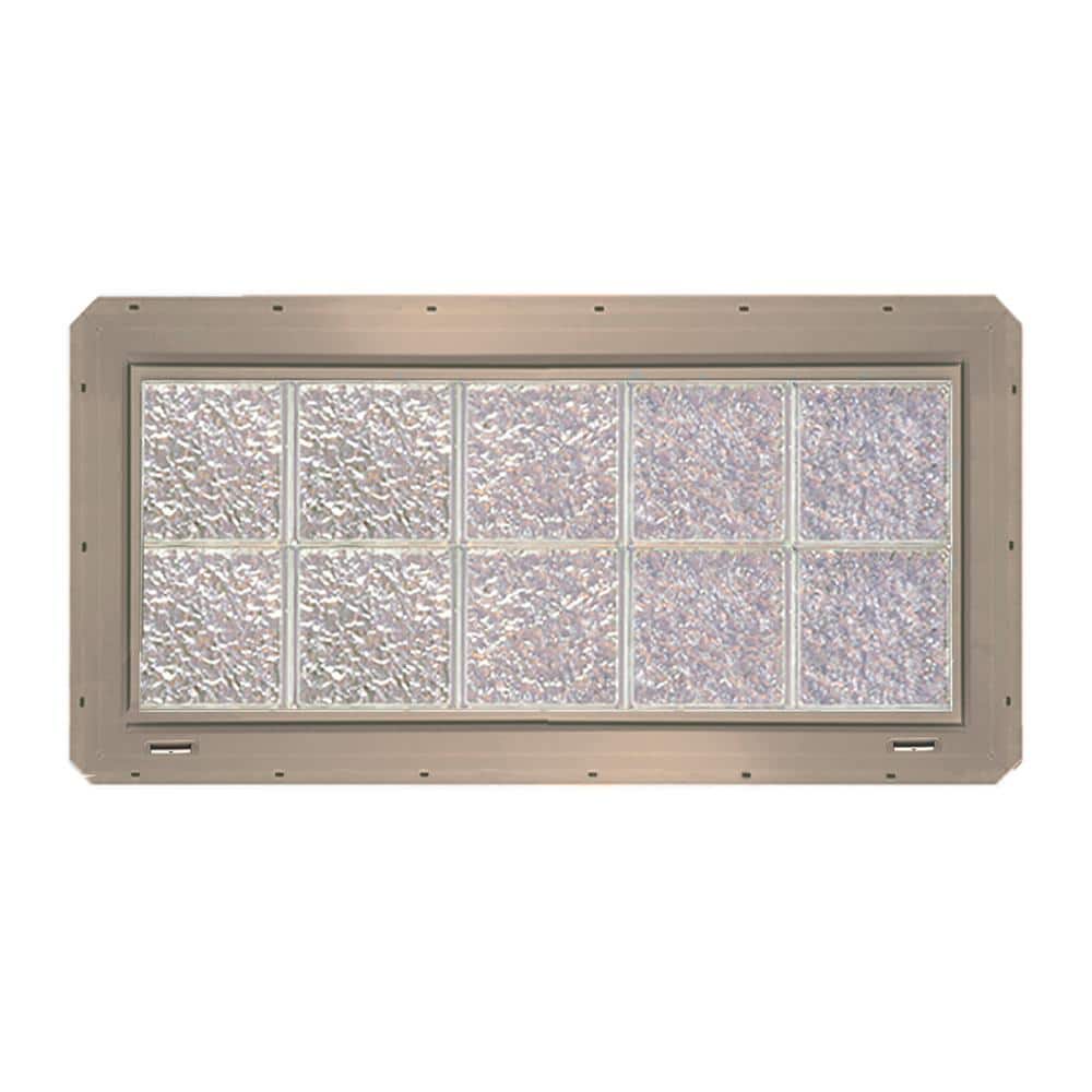 CrystaLok 39.25 in. x 16.75 in. x 3.25 in. Ice Pattern Vinyl Framed ...