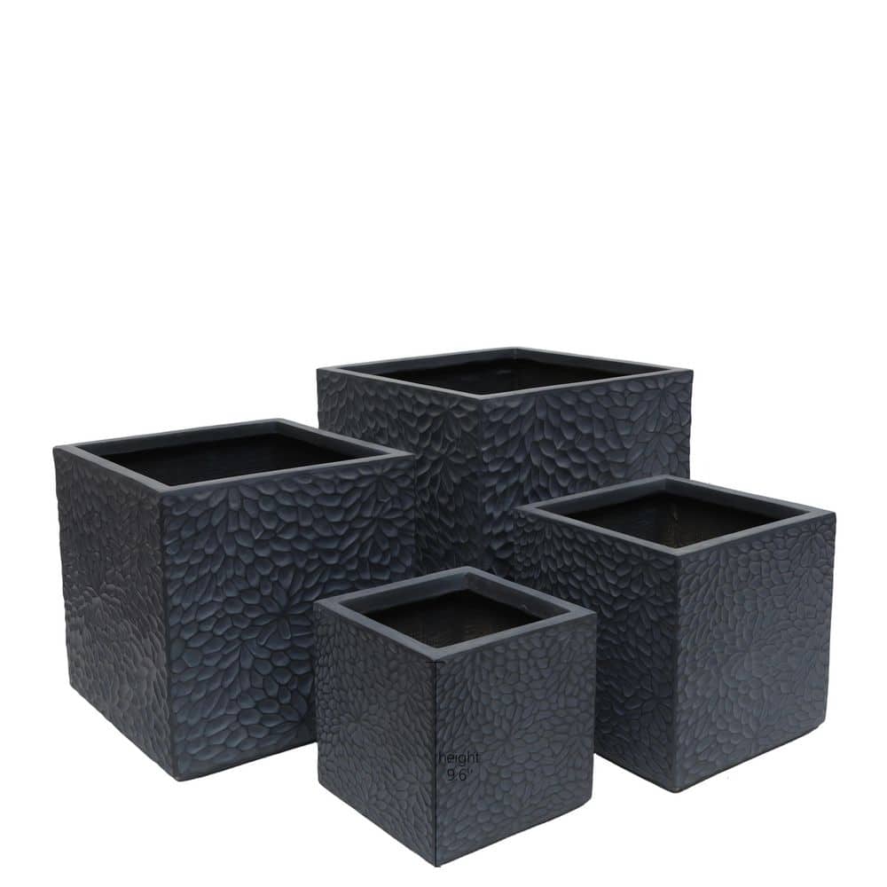 Modern Gray Magnesium Oxide Stone Drainage Holes Flower Texture Square ...