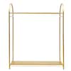 YIYIBYUS Floor-Standing Garment Display Stand Gold Metal Clothes Rack ...