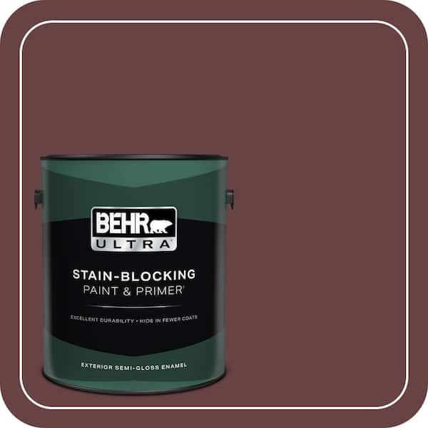 BEHR ULTRA 1 gal. #MQ1-14 Twinberry Semi-Gloss Enamel Exterior Paint ...
