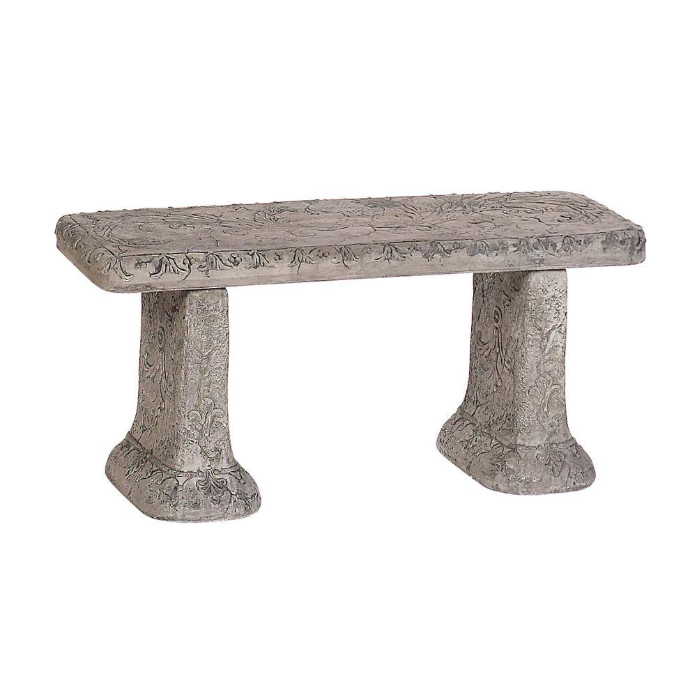 Athens Stonecasting Old World Concrete Garden Bench 01-013113PA - The ...