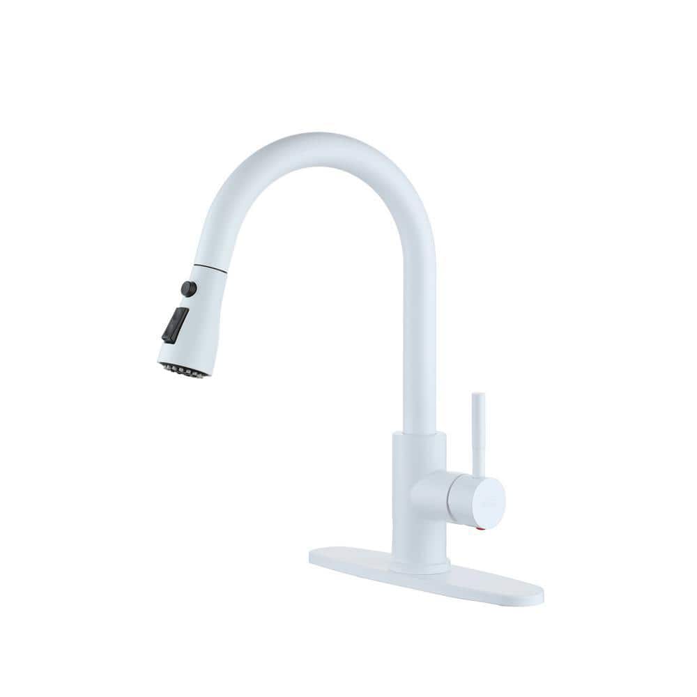 Dimakai 3-Spray Single Handle Pull Down Sprayer Kitchen Faucet with ...
