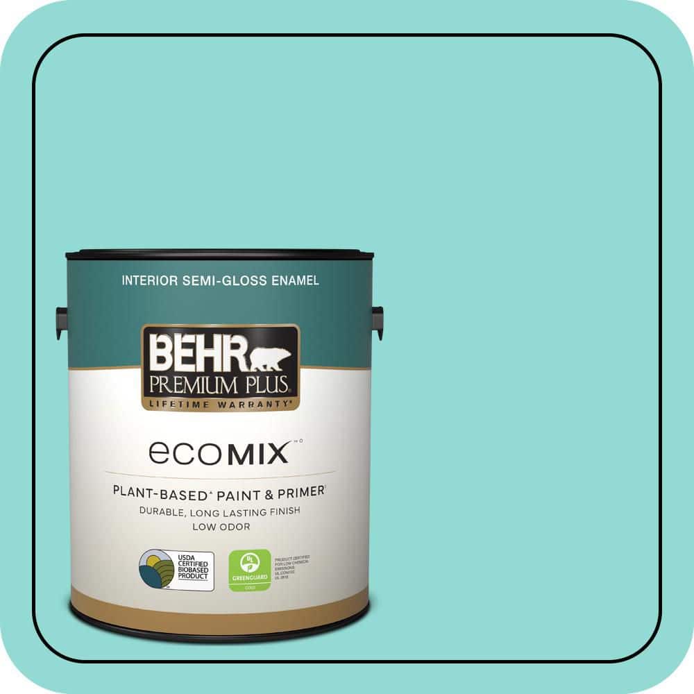 BEHR PREMIUM PLUS 1 gal. #490A-3 Sweet Rhapsody Semi-Gloss Enamel ...