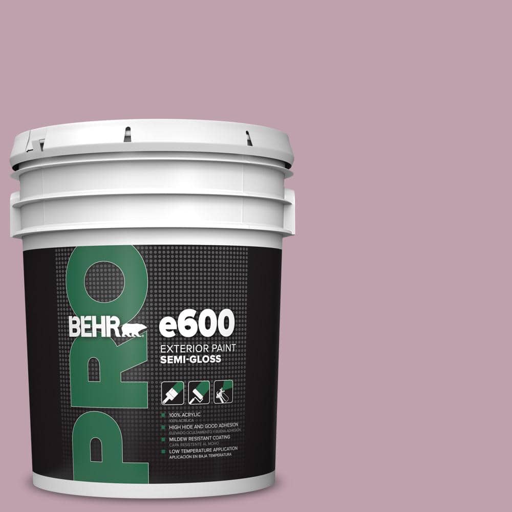 BEHR PRO 5 gal. #S120-4 Decanting Semi-Gloss Exterior Paint PR67005 ...