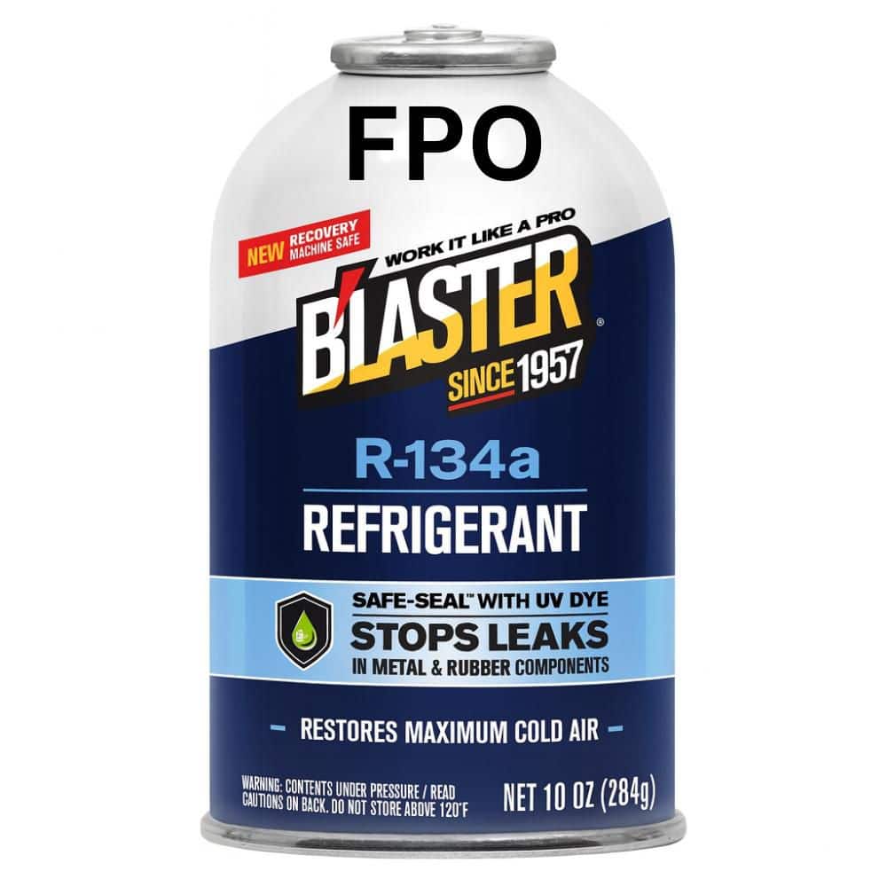 Blaster 10 fl. oz. R-134a Car Refrigerant AC Recharge with Stop Leak ...